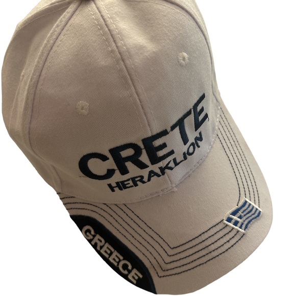 Accessories | Souvenir Hat From Crete Greece In White And Navy Blue ...